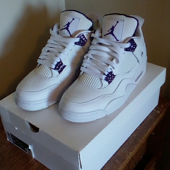 Jordan | Shoes | Air Jordan 4 Retro Purple Metallic | Poshmark